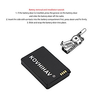 BUSFUIVA (3-Pack) Replacement Battery for Motorola SNN5571B BAT56557 56557 CLS1110 CLS1410 Vl50 CLS1100 CLS1114 CLS1450CB CLS1450CH VL120 CLS1415 CLS1450 CLS1000 PMNN4497/A/AR HCNN4006/A HCLE4159B