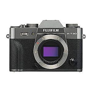 Fujifilm X-T30 Mirrorless Digital Camera, Charcoal Silver (Body Only)