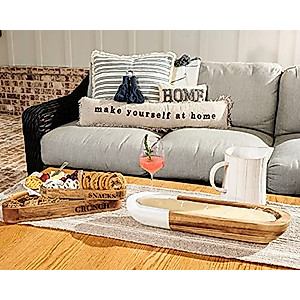 Mud Pie Tassel Fringe Pillow, Square, 20" x 20"