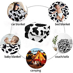 Cow Blanket for Kids Girls Boys Flannel Cow Blanket Print Soft Lightweight Cow Blankets and Throws for Sofa Couch Bed (39''x49'')