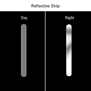 LAMA 2pcs Waterproof Rain Cover for Backpack, Reflective Rainproof Protector for Anti-dust and Anti-Theft M 30L-40L Black