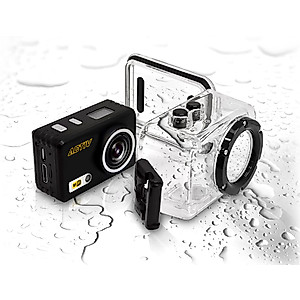 Gear Pro Sports Action Camera - HD 1080P Mini Camcorder w/ WiFi, 8 MP Cam, LCD Screen USB SD Card HDMI, Battery - Waterproof Case, USB Cable, Suction Cup Handlebar Helmet Mount - Pyle GDV288BL (Blue)