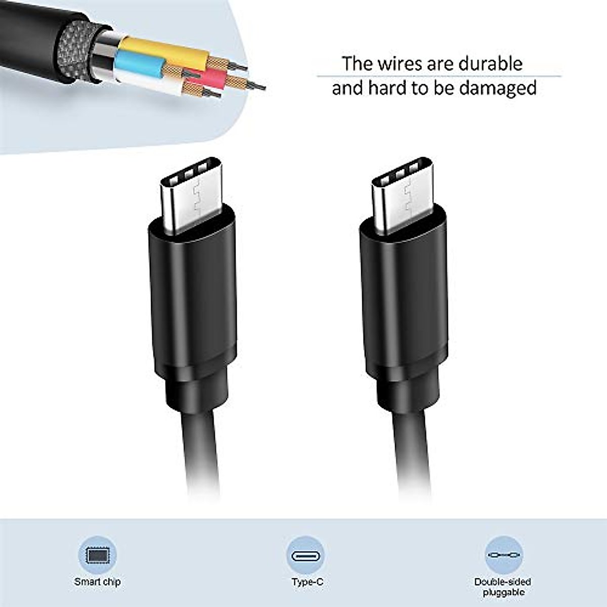 Digipartspower 5FT 100W USB-C to USB-C Cord Compatible with Dell Latitude 12 5290 T17G002 2-in-1 Laptop