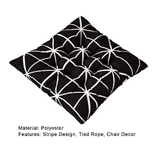 Hiborth Chair Cushion Solid Color Striped Portable Multipurpose Non-Slip Cushion for Home Seat Cushion [Shipped from US]