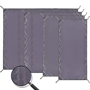 REDCAMP Waterproof Camping Tent Tarp - 95"x83", 4 in 1 Multifunctional Tent Footprint for Camping, Hiking and Survival Gear, Lightweight and Foldable