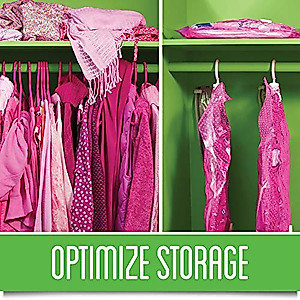 Ziploc Hanging Space Bag Clothes Vacuum Sealer Storage Bags for Home and Closet Organization, 1 Bag Total