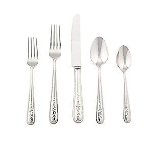 Lenox Opal Innocence Flatware, 20-Piece Set, Metallic