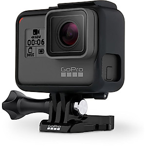GoPro HERO6 Black CHDHX-601 + 64GB microSDXC + Battery Hero 3-Way + Micro HDMI Cable + Case Hero and Accessories + Memory Card Wallet Bundle