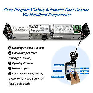 Olideauto Automatic Swing Door Opener,Commerical Wireless Door Operator with Wireless Handicap Push Buttons and Slimline Wireless Push Panels