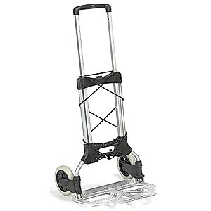 Wesco 220649 Steel Maxi Mover Lightweight Folding Truck, 275-lb. Load Capacity, 42" Height, 19" Depth x 19" Width
