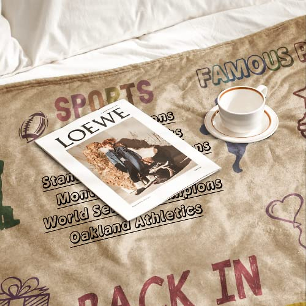 elseven 50th Birthday Gifts for Women or Men 50th Birthday Gifts 50th Birthday Gift Ideas 1973 Birthday Gifts 50 Year Old Gifts for Women Turning 50 Throw Blanket 60 x 50 Inch