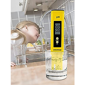 PH Meter, Digital PH Tester Portable Water Quality Tester with 0-14 PH Measurement Range,Pool,Aquarium, Wine, Hydroponic