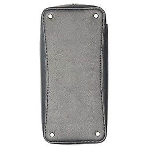 Calvin Klein Jade Tailored Tote, Black/Silver,One Size