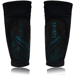 Soccer Shin Guards for Kids Youth, Shin Guard and Shin Guard Sleeves for Boys and Girls for Football Games EVA Cushion Protection Reduce Shocks and Injuries