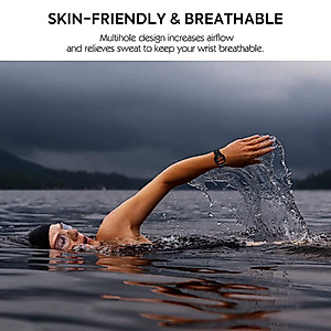 MoKo Soft Silicone Watch Band Compatible with Garmin Forerunner 735XT/220/230/235/235 Lite/620/630/Approach S20/S6/S5,Adjustable Replacement Sport Strap - Black & Gray