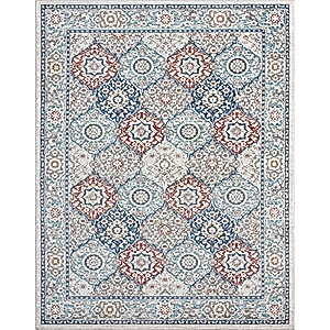 Tayse Genevieve Gray Large 8x10 Area Rug 8x10 - Area Rugs for Living Room - Dining Room Rug - Bedroom Rug - Kitchen or Entryway Rug Carpet - Alfombras para Salas - Transitional, Oriental