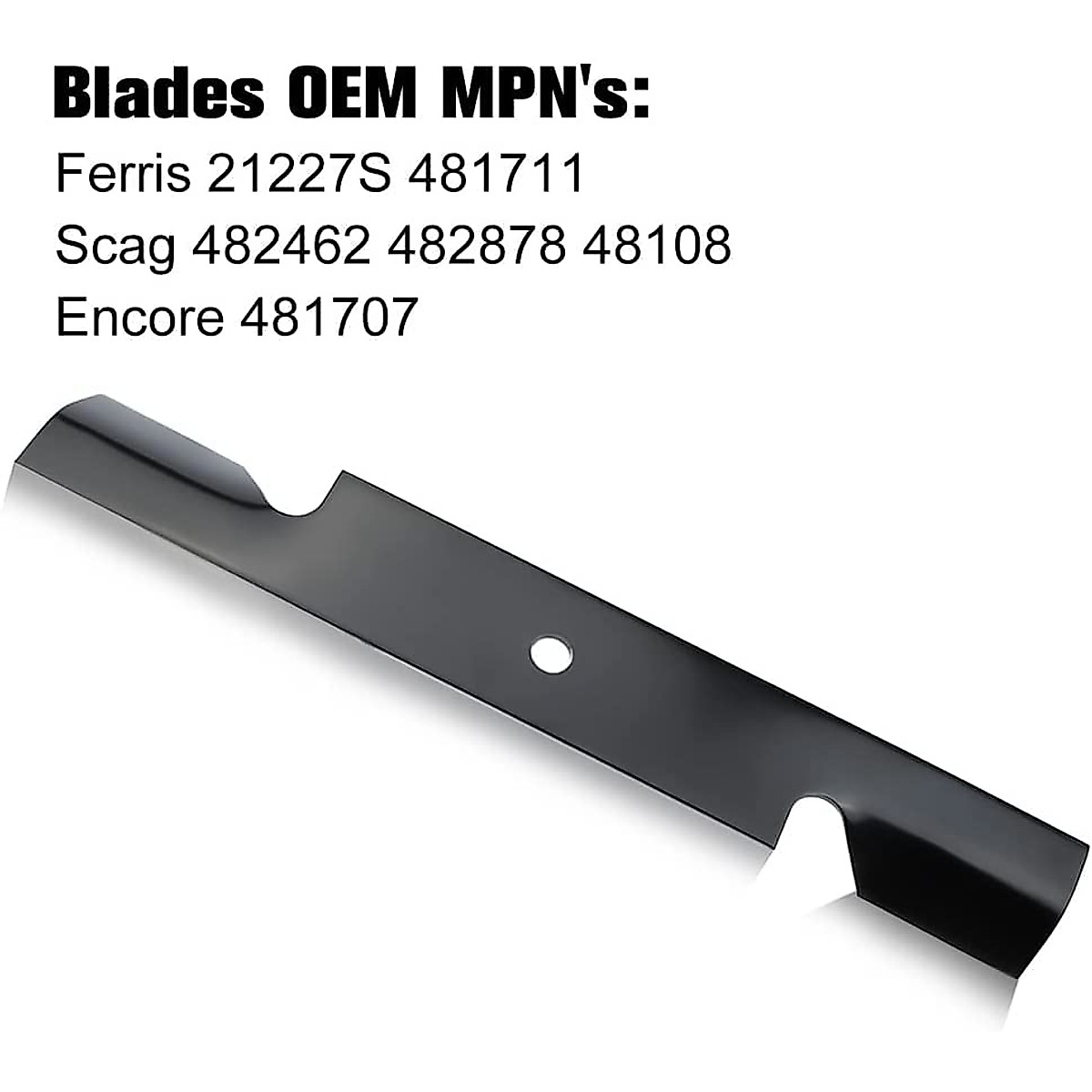 Grasscool 482878 Mower Blades for Scag Tiger Cub Wildcat Turf Tiger 36'' 52'' Deck Lawn Mower Replace Ferris 21227S 5101756s 5021227 Scag 482462 481711 48108 Encore 481707(3 Pack)