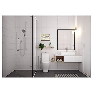 Fresh Soap and Water Hand Towels Free Tin 20X30 cm Retro Look Decoration Art Sign for Home Bathroom Farm Garden Garage Funny Wall Decor