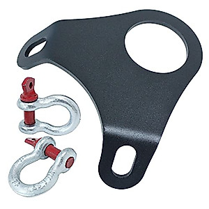 5th Wheel Ultimate Connection Safety Chains Plate with 1/2in Shackles - Adjustable Ball Mount