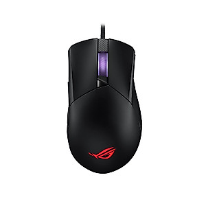 ASUS ROG Gladius III Wired Gaming Mouse | Tuned 19,000 DPI Sensor, Hot Swappable Push-Fit II Switches, Ergo Shape, ROG Omni Mouse Feet, ROG Paracord and Aura Sync RGB Lighting (Renewed)