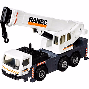 Matchbox Working Rigs 4-Pack, Set of 4 Toy Construction Trucks & Equipment with Moving Parts (Styles May Vary)