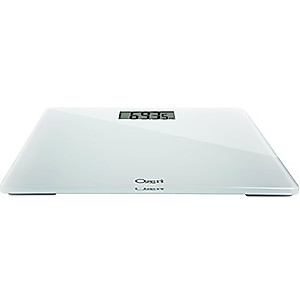 Ozeri Precision Bath Scale (440 lbs / 200 kg) in Tempered Glass, with 50 gram Sensor Technology (0.1 lbs / 0.05 kg) and Infant, Pet & Luggage Tare- White