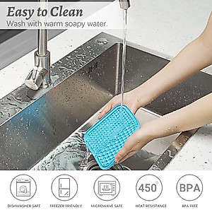 MateeyLife 3PCS Small Lick Mat for Dogs and Cats, Licking Mats with Suction Cups for Dog Anxiety Relief, Cat Lick Pad, Dog Enrichment Toys for Boredom Reducer, Dog Treat Mat for Bathing Grooming