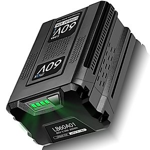 TenHutt 【for Greenworks 60V】 5.0Ah Replacement Battery for Greenworks PRO 60V Max Lithium Ion Battery LB60A03 LB60A02 LB60A00 Cordless Power Toolt Battery(JUST for GREENWORKS 60V)