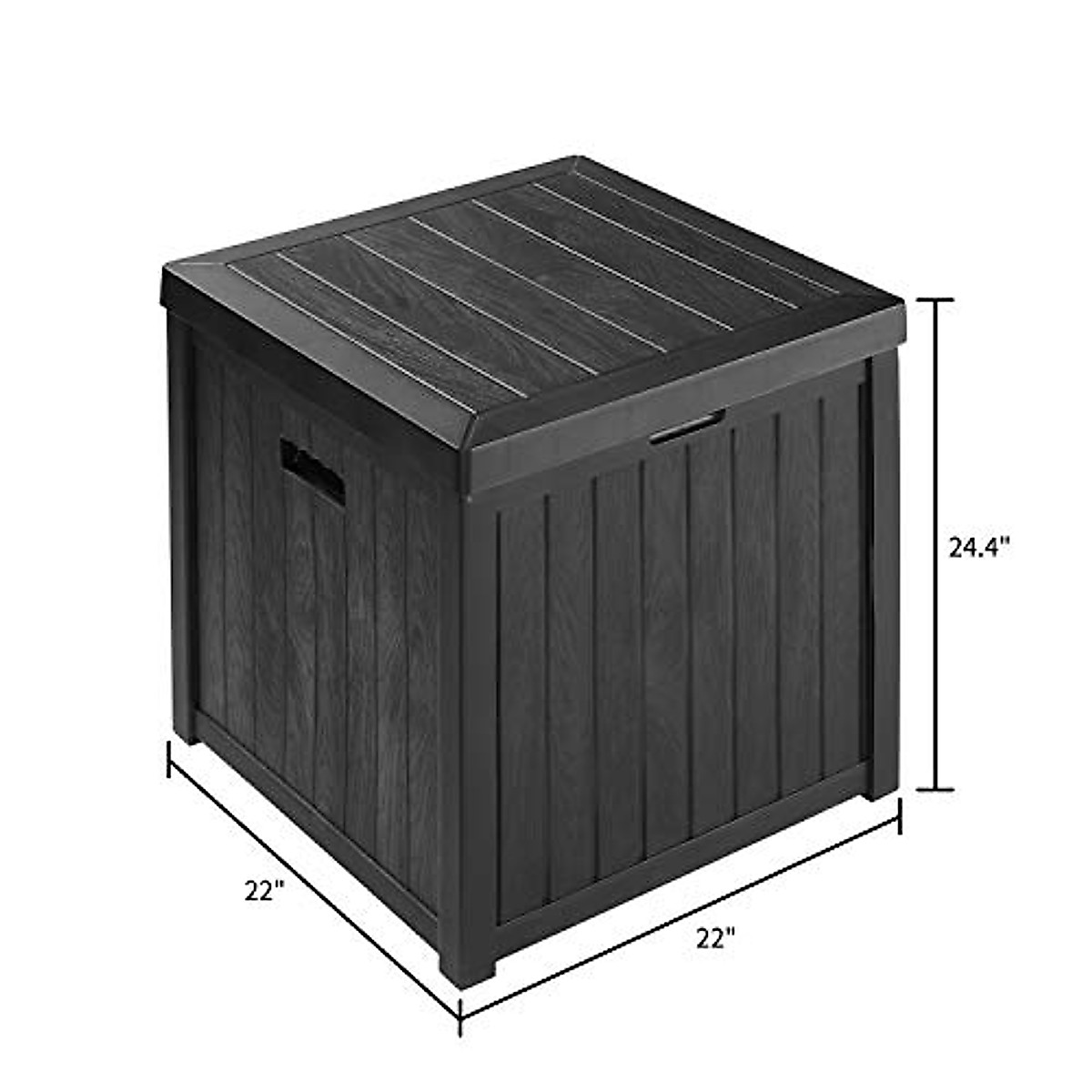 Outdoor Patio Medium Deck Storage Box Plastic Bench Box 51 Gallon Lightweight Storage Container and Organizer for Furniture Cushions,Garden Tools and Pool Toys