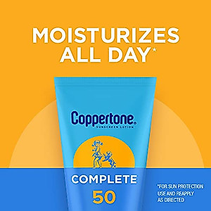 Coppertone Complete Sunscreen Lotion, SPF 50 Sunscreen, 7 Oz