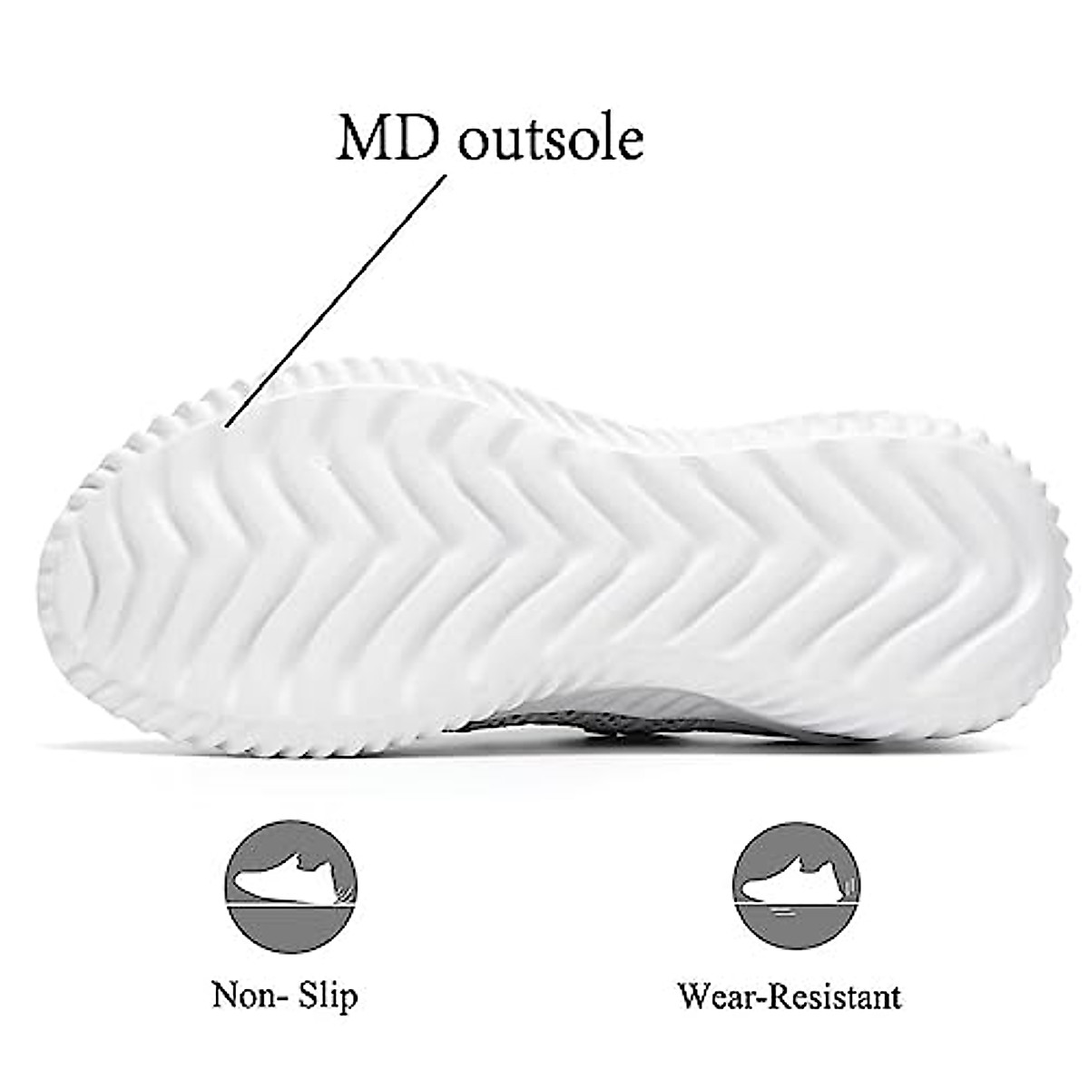 Mevlzz Mens Slip On Walking Shoes Lightweight Breathable Non Slip Running Shoes Comfortable Fashion Sneakers Workout Casual Sports Grey