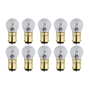 CEC Industries #1158 Bulbs, 6.4/7 V, 16.57/5.25 W, BA15d Base, S-8 shape (Box of 10)