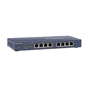 Netgear ProSafe FS108PNA 8-Port 10/100 Fast Ethernet Switch with 4 Power Over Ethernet Ports (PoE)