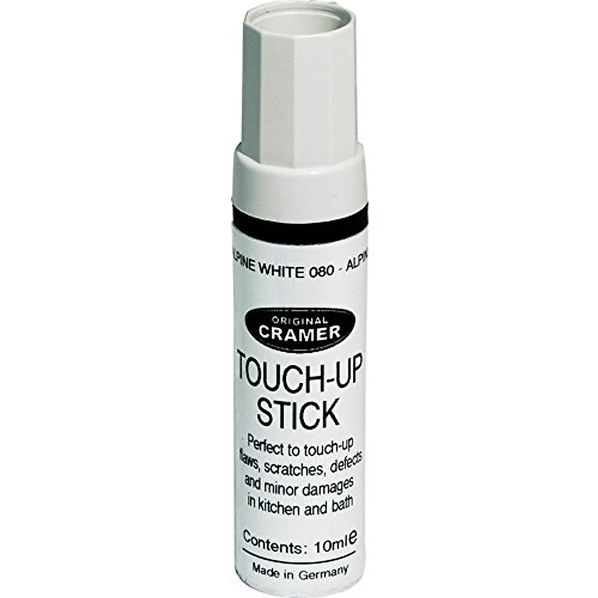 Cramer Touch Up Stick Colour: Alpine White Made in Germany, Instructions in English