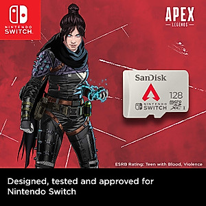 SanDisk 128GB microSDXC Card Licensed for Nintendo Switch, Apex Legends Edition - SDSQXAO-128G-GN6ZY