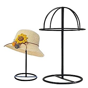 SZCXTOP Metal Wig Stand Holder,Hat Racks,Hat Display Stand,12 inch Stable Sturdy Wig Head Holder, Freestanding Durable Hat Holder Storage Stand,Holders Mannequin Head