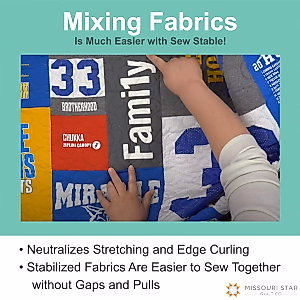 Missouri Star Fusible Interfacing Sheets, 42 Pack - Medium Weight Iron On Interfacing for Quilt Making and Sewing Projects - 14” Fabric Stabilizer Squares