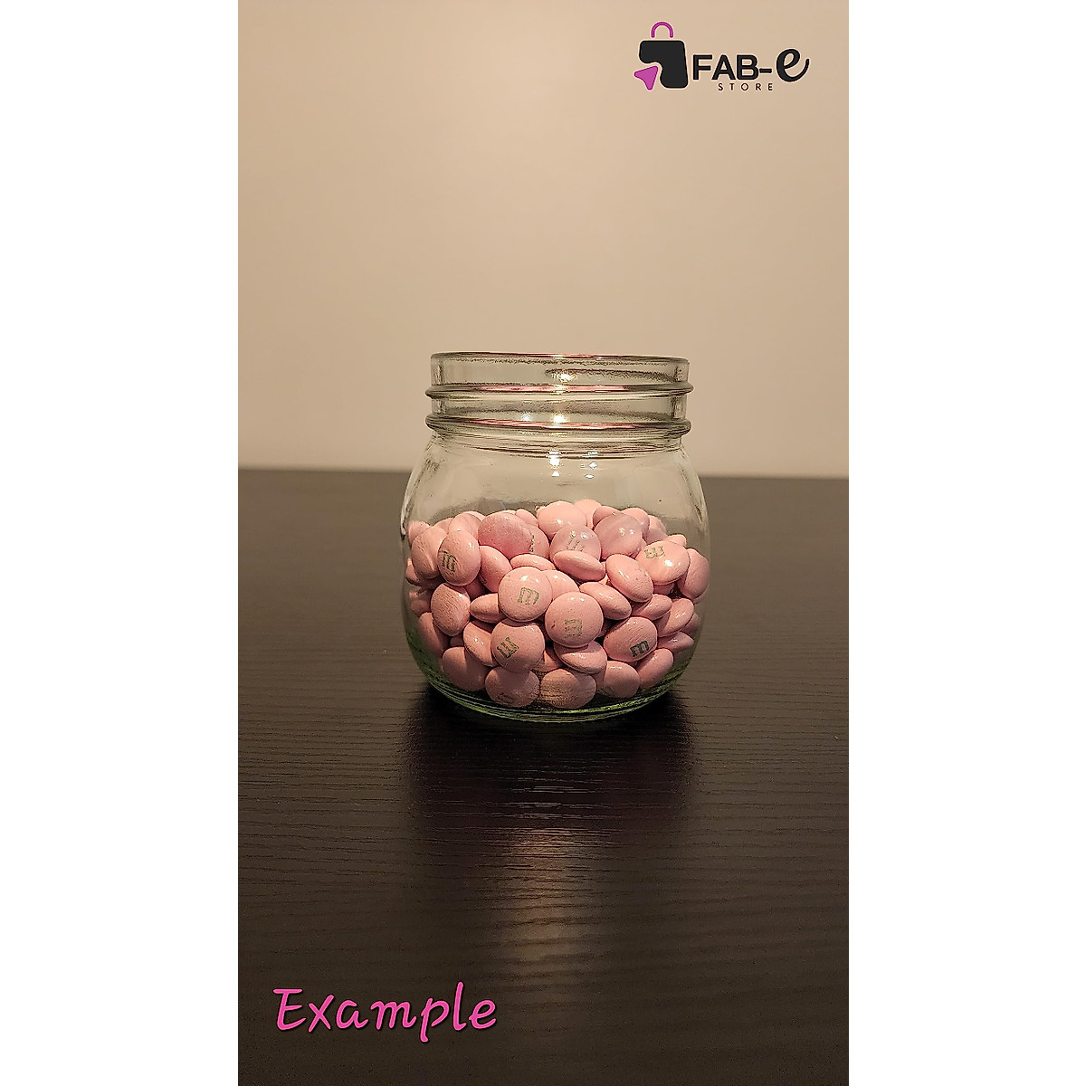 Small Mason Jars Regular Mouth - 8 oz Clear Glass Jars without lid, ideal for drinks, beverages, decoration, plants, container, candies, gifts, 6 pack