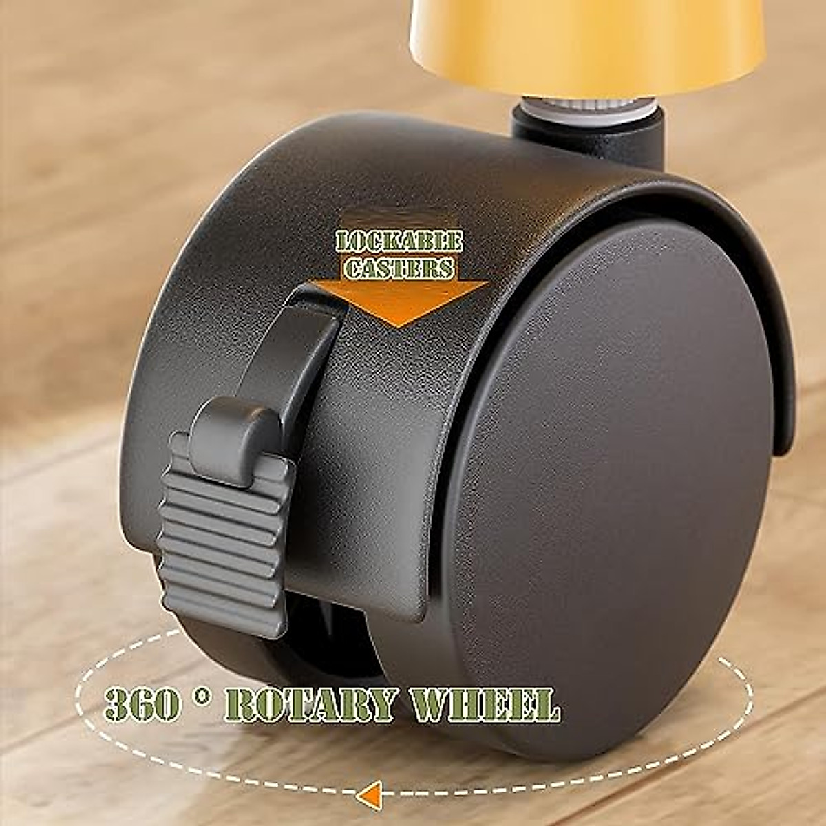 DARZYS Rolling Cart Storage cart Multifunction Moving Small Carts Slide Out Mobile Shelving Unit Cart with Wheels, 8" Dx6.2 Wx25.6 H Green