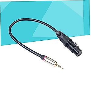 Vaguelly Stereo Headset Adapter to aux Female to Male Stereo Adapter mic Adapter Headset Converter Microphone Adapter Headphones Adapter XLR Adapter 3.5mm to XLR Cable Earphone