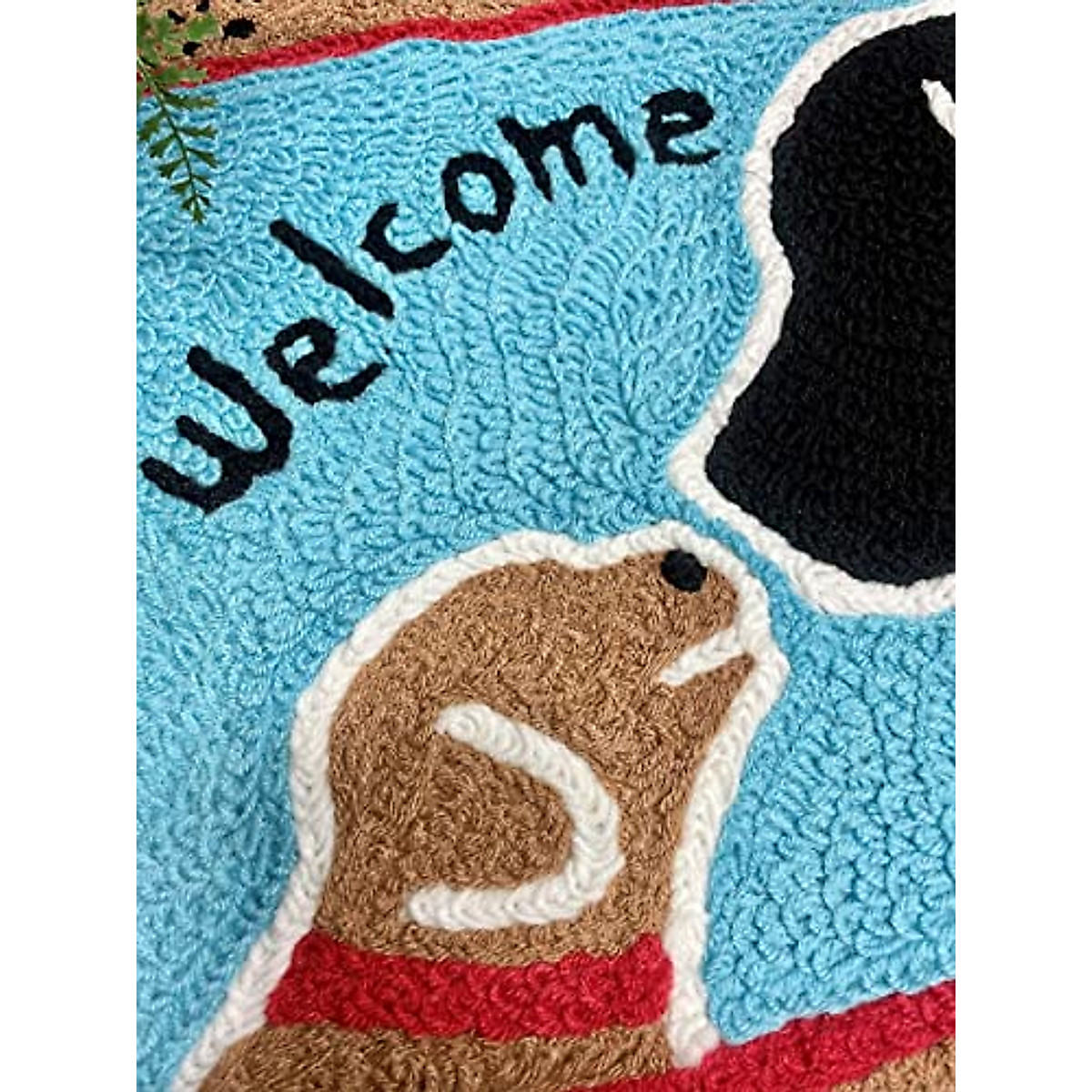 Jellybean Welcome Dogs Scatter Rug 20" x 30"