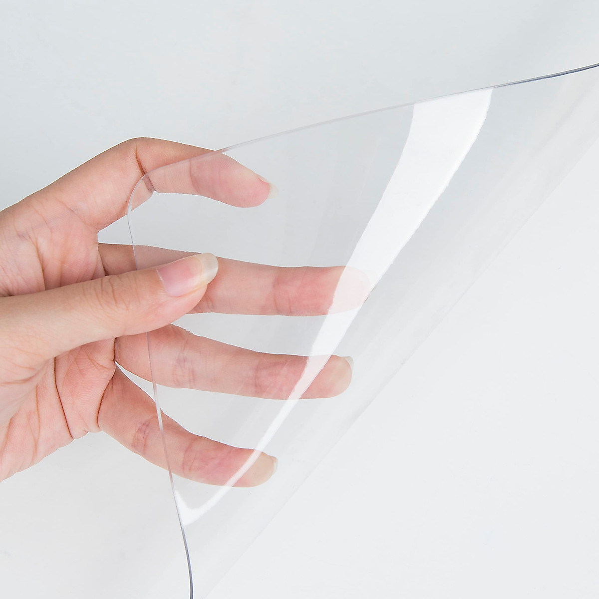 Clear Writing Desk Pad, 16’’x24” Heat Resistant Waterproof PVC Round Edge Durable Desk Protect Mat, Anti-Static Writing Mat Table Protector