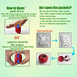 ShuRex Produce Freshness Preserver Saver Kit- Keep Fruits and Vegetables Fresh Longer, Ethylene Gas and Odor Absorber in Refrigerator (2 Pack)