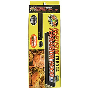 Zoo Med Reptisun T5-Ho Terrarium Hood - 14", Black