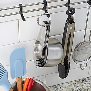 Spring Chef - Stainless Steel Measuring Cups, Kitchen Tools with Easy to Read Markings for Measuring Dry or Liquid Ingredients, Set of 7