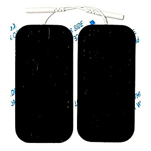 Acuzone Premium TENS Unit 40 Electrodes 2"x4" Rectangular Electrode for TENS Massage EMS