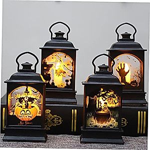 BESPORTBLE Outdoor Candle Mini Lantern LED Lanterns Fall Snow Globe Outdoor Lanterns Portable Vintage Lantern Festival Party Ornament Simulation Flame Light Flame Lamp Decorate Decorations