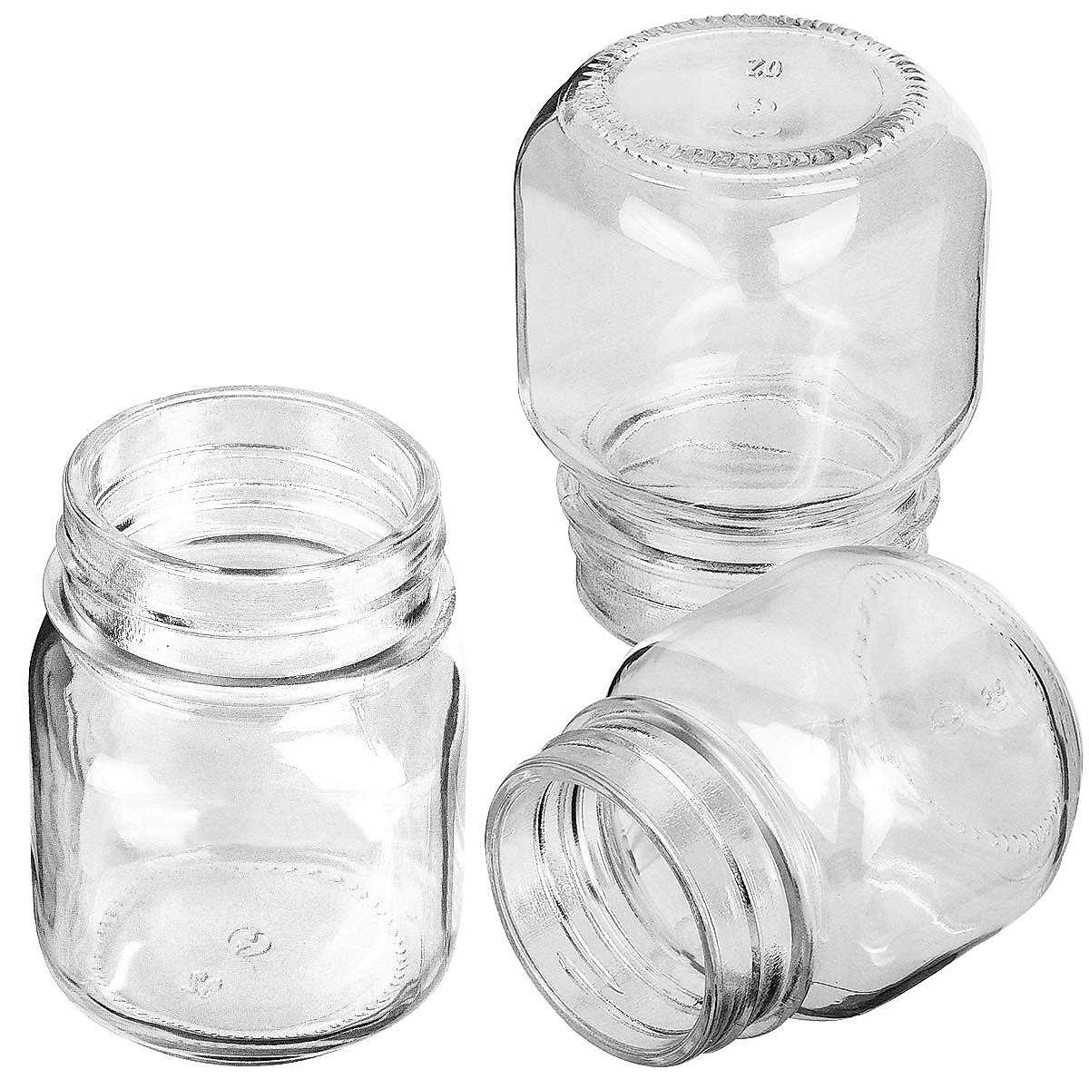 KAMOTA Glass Jars, 4 oz Mini Jars with Lids Perfect for Mason Canning Favor DIY Spice Jam Jars,24 PACK,30 Whiteboard Labels Included
