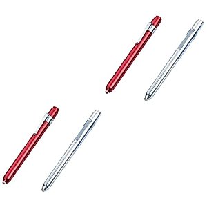 KICHOUSE 4 Pcs Medical Pen Light Nurse Inspection Torch Nursing LED Emergency Torch LED Flash Light Pen Torch Nurse Accessories Pen Light Rechargeable Rechargable Flashlight LED Nurses Red