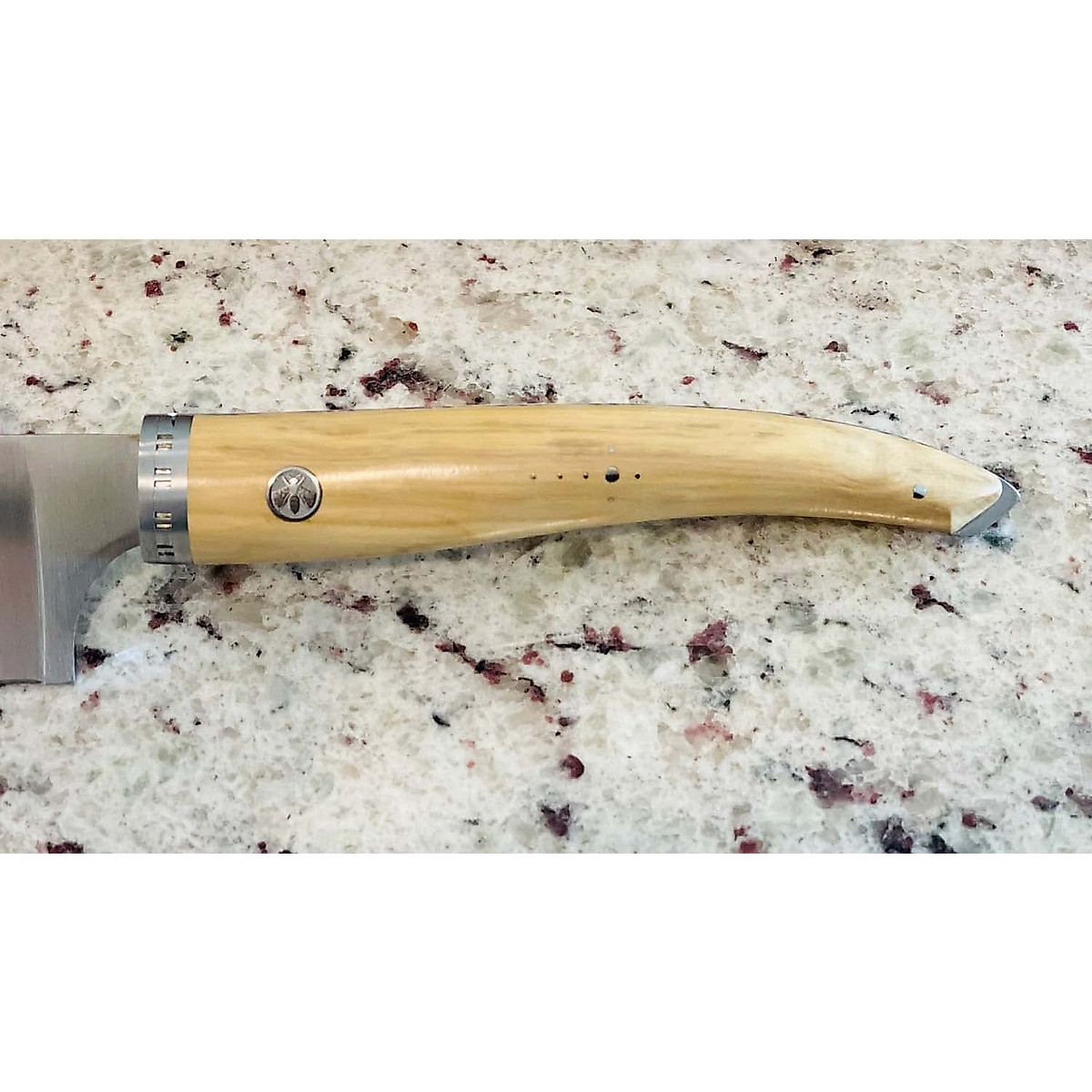 Laguiole en Aubrac Cuisine Gourmet Stainless Fully Forged Steel Made In France Cook's Chef 's Knife, 8-in / 20.3cm (Boxwood Handle)